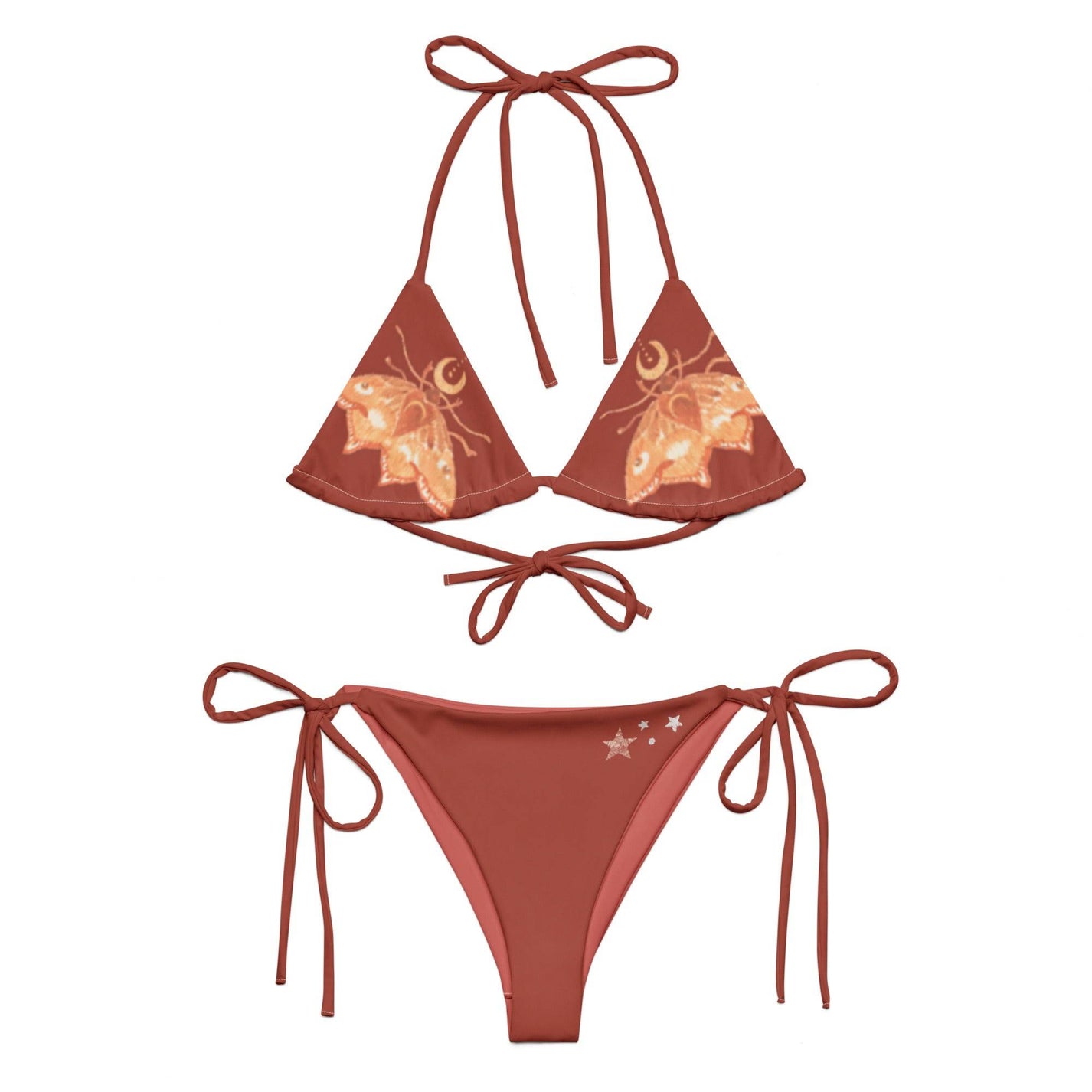 Vega String Bikini in Empress Moth Bikini Recycled Swimsuit ...